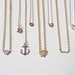 Choose Your Simple Charm Necklace/delicate Minimal Gold Necklace / CZ ...