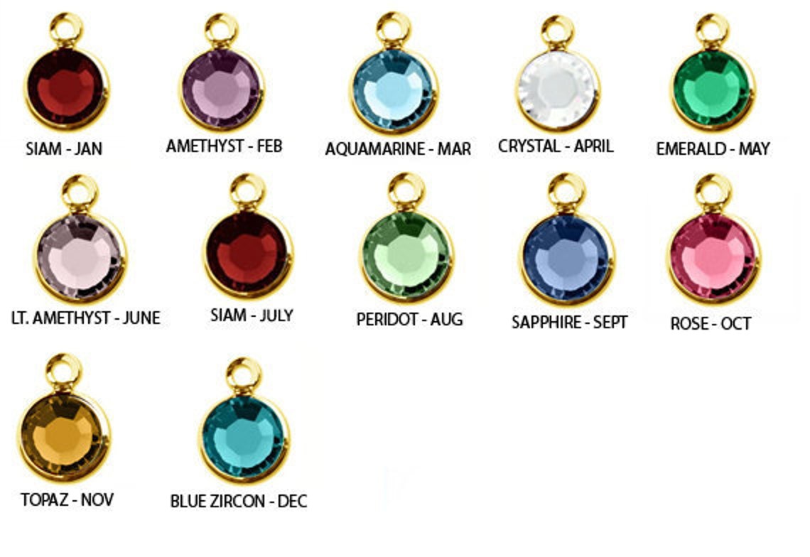 Family Tree Birthstone Necklace Personalized Gold Filled Chain | Etsy