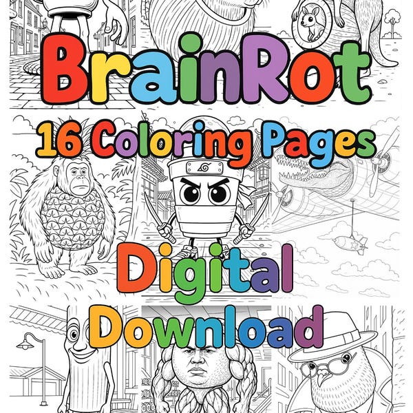 Coloriage italian brainrot - Etsy Italia