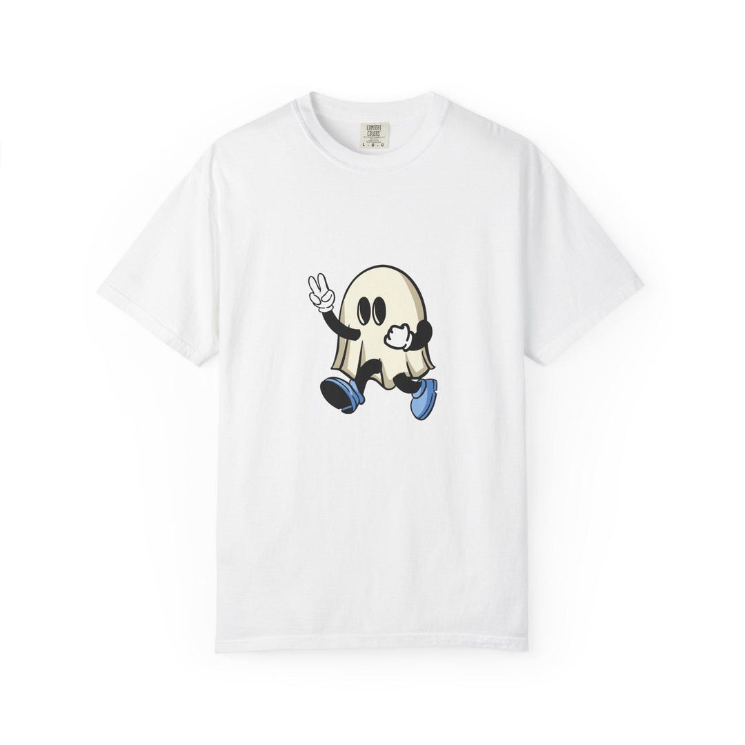Funky Retro Ghost Character Tee - Etsy