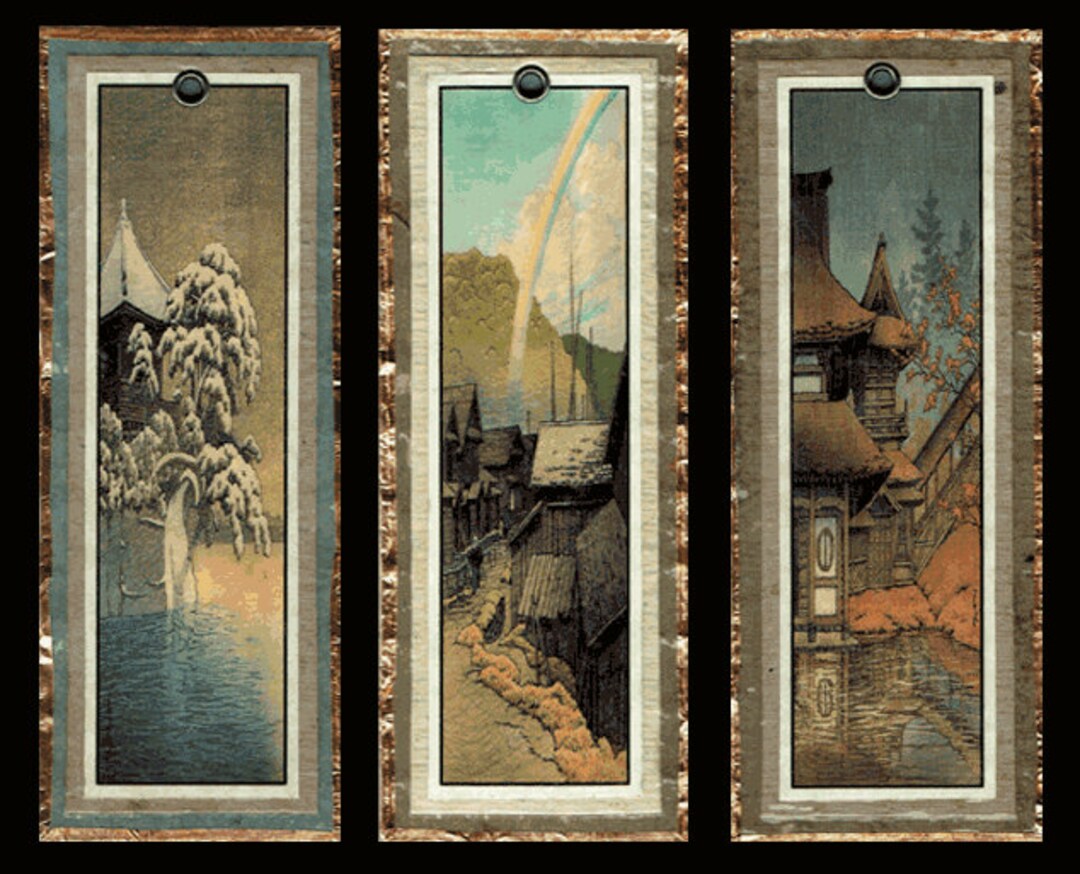 Hasui Architecture Bookmarks Bmas017 - Etsy