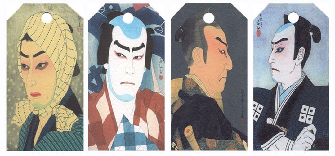 Shipping (gift) Tags Kabuki 023 - Etsy