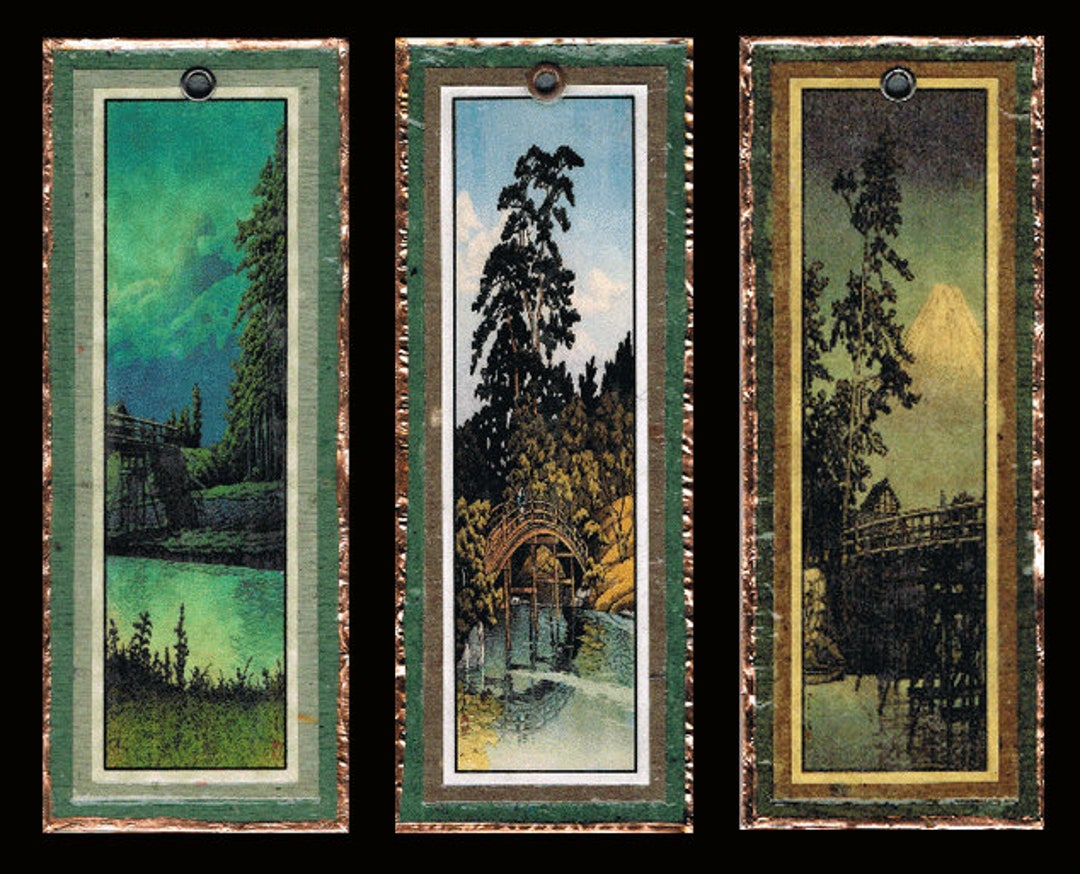 Bridge Scene Bookmarks by Hasui Bmls003 - Etsy