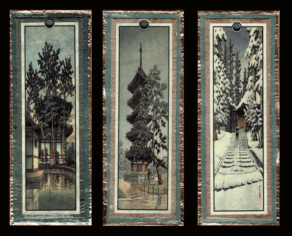 Hasui Architecture Bookmarks bmas025 | Etsy