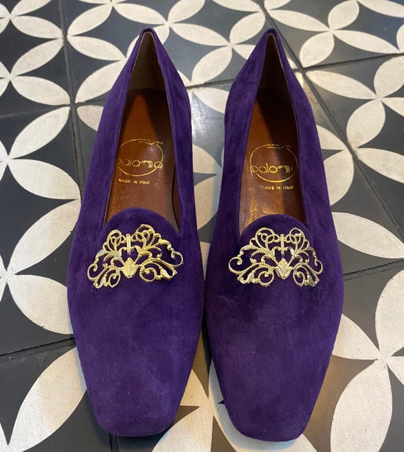 Purple suede shoes - Gem