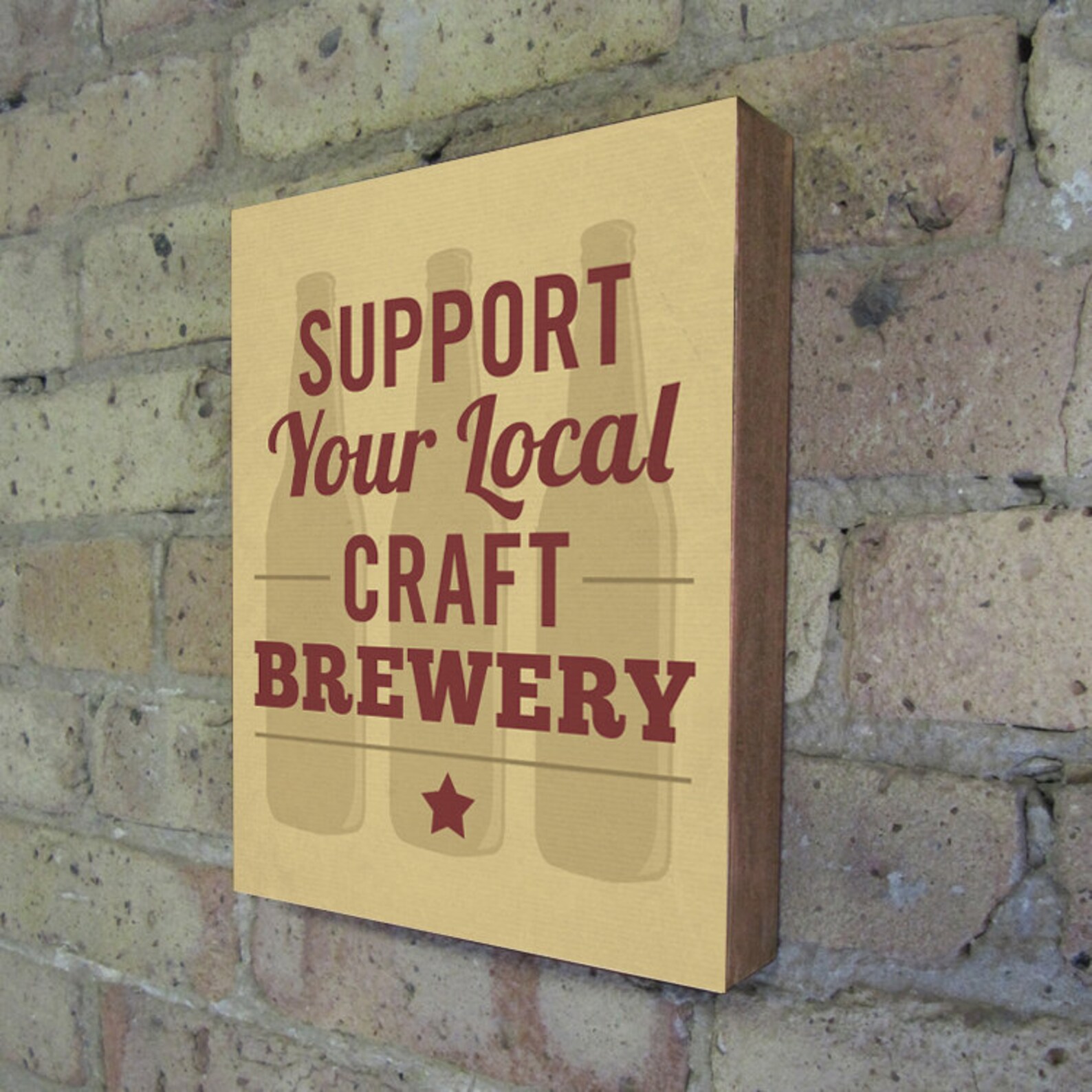 Craft Beer Sign Craft Beer Gifts Support Your Local Craft | Etsy