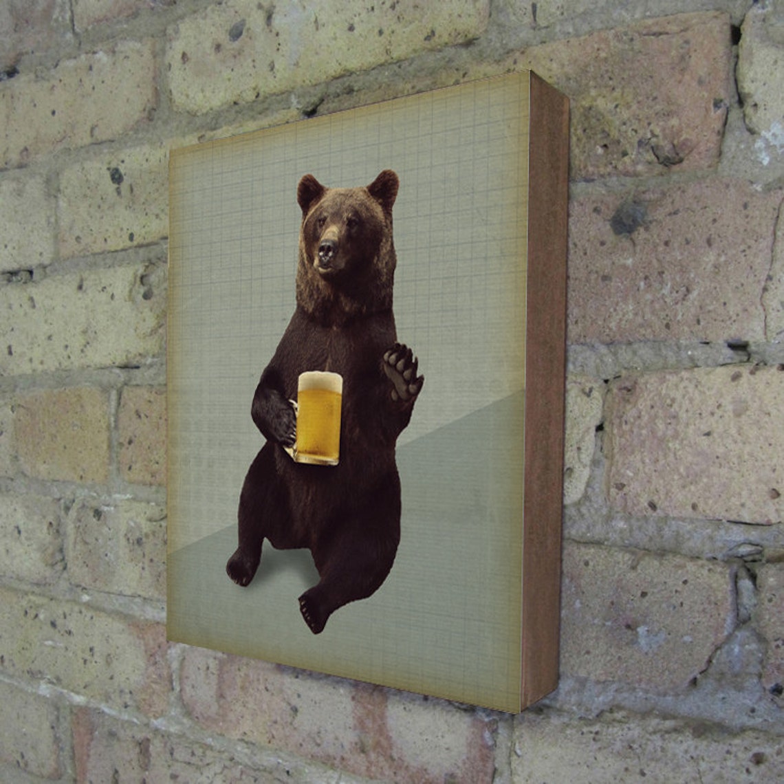 Bear Drinking Beer Bears Love Beer Beer Art Beer Art - Etsy