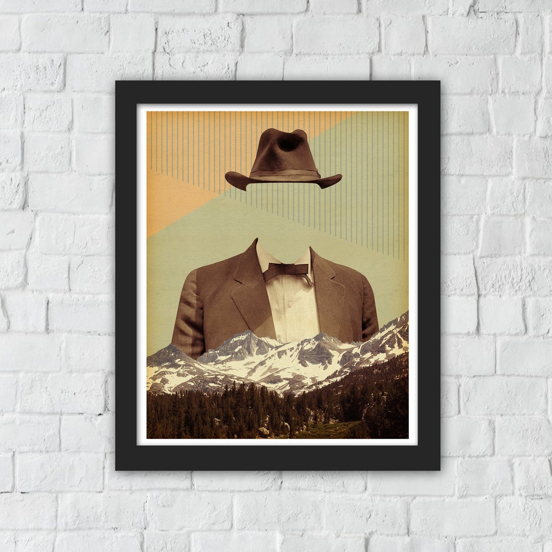 Modern Collage Art Modern Wall Art Midcentury Modern Art - Etsy