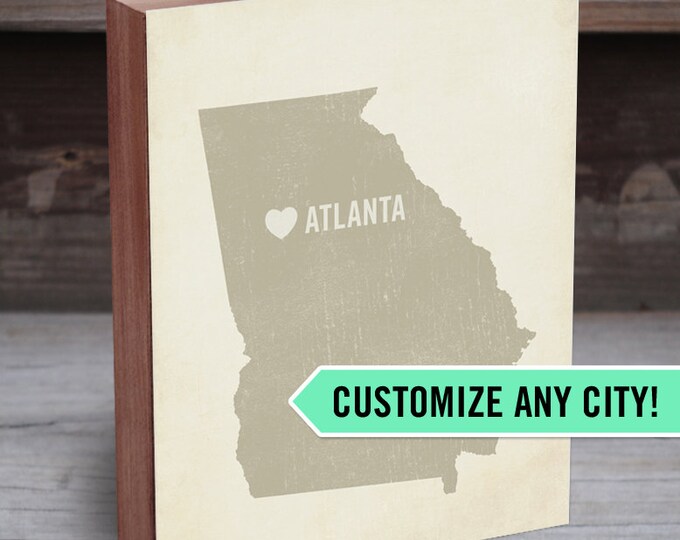 Customized City Map State Wall Art Custom City Sign Custom Map Gifts ...