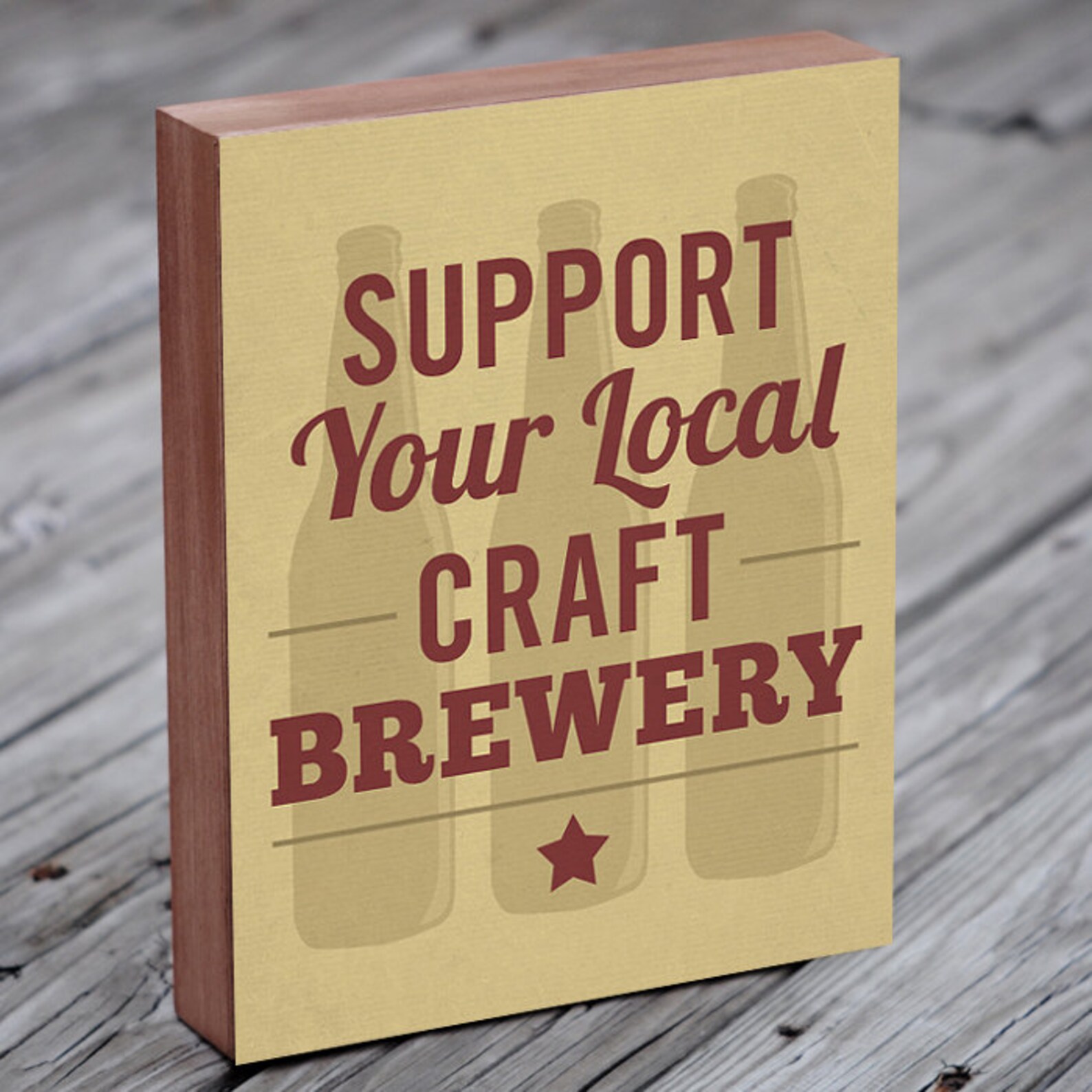 Craft Beer Sign Craft Beer Gifts Support Your Local Craft | Etsy