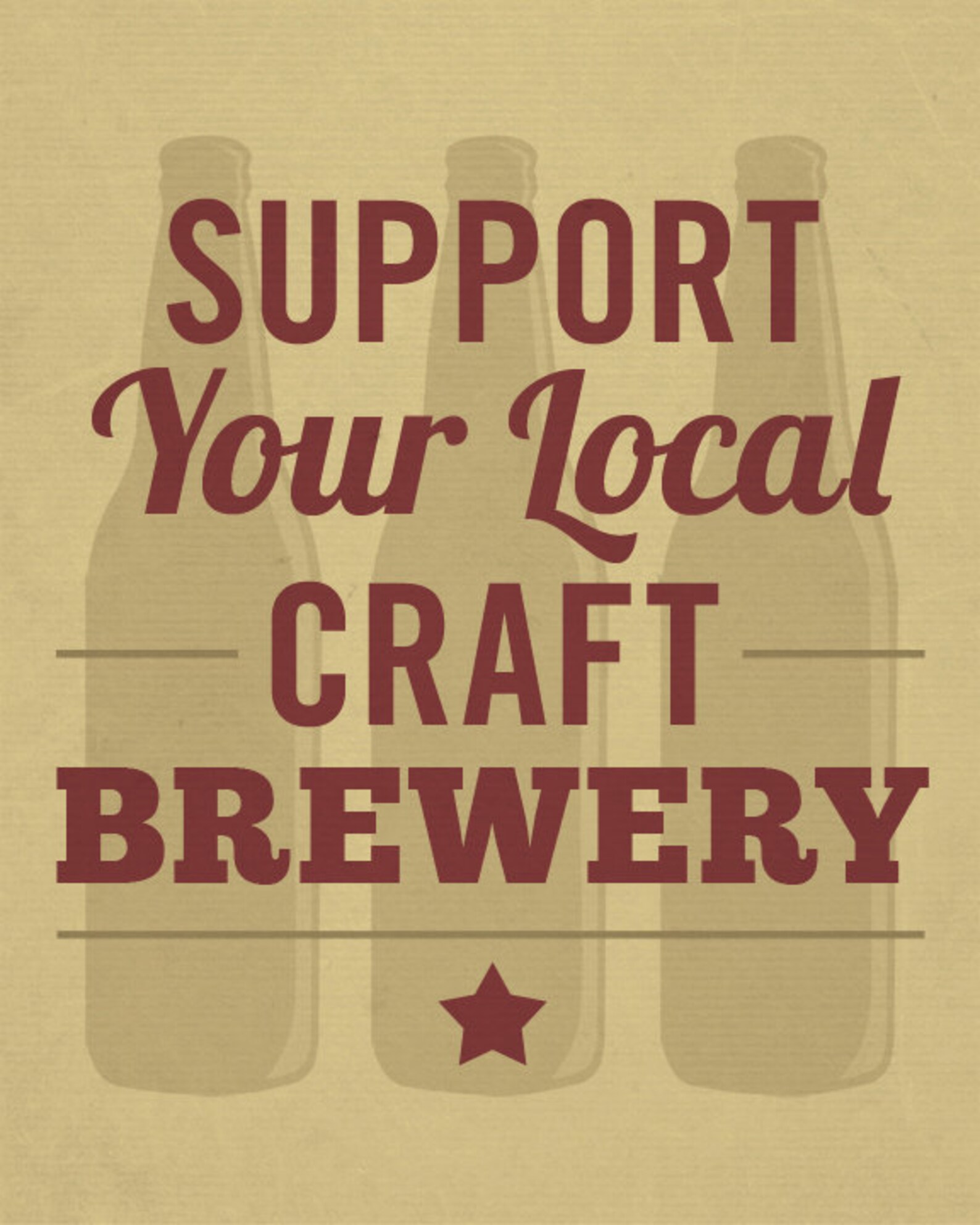 Craft Beer Sign Craft Beer Gifts Support Your Local Craft | Etsy