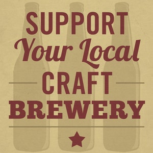 Craft Beer Sign Craft Beer Gifts Support Your Local Craft - Etsy