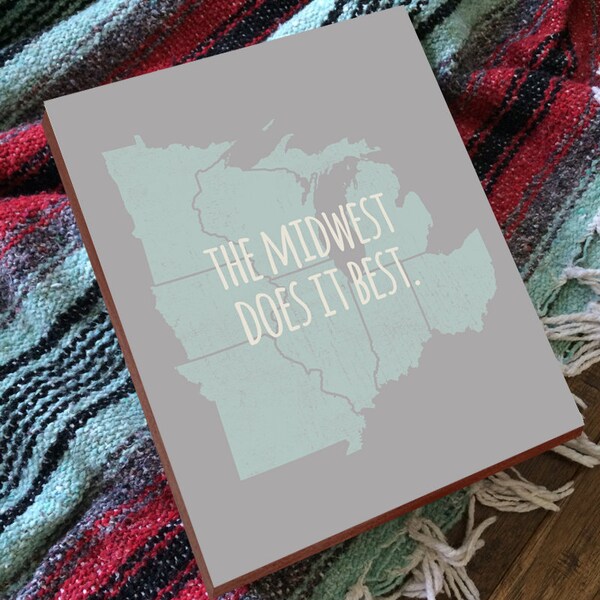 Midwest Map - Etsy