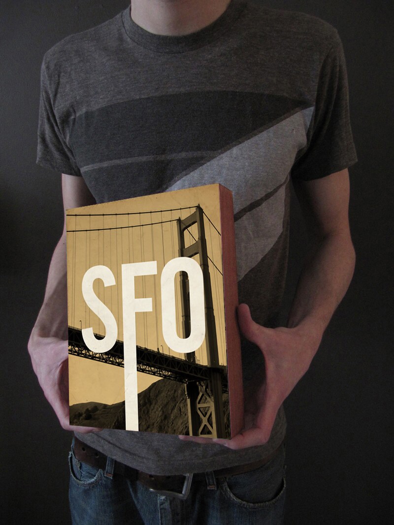 San Francisco SFO Wood Block Art Print - Etsy