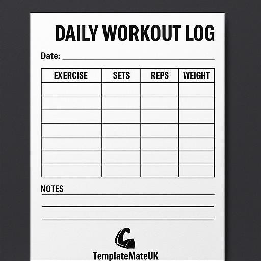 Daily Workout Log | Track Reps, Sets & Weight for Prs - Etsy