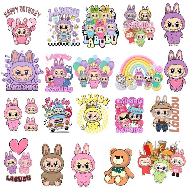 Labubu Faces Png - Etsy
