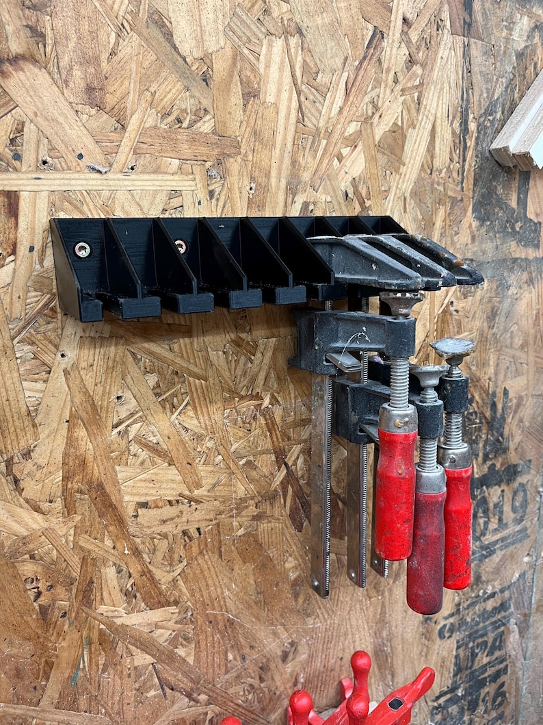 Digital File – 8 Slot F-clamp Holder – Wall Mounted Organizer for ...