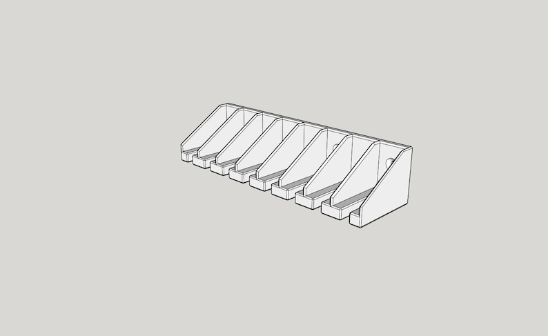 Digital File – 8 Slot F-clamp Holder – Wall Mounted Organizer for ...