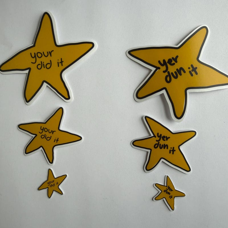 Custom Gold Star Stickers - Etsy