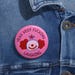 Pink Laughing Clown Pin Button - for the Distraught - Funny Gag Gift ...