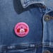 Pink Laughing Clown Pin Button - for the Distraught - Funny Gag Gift ...