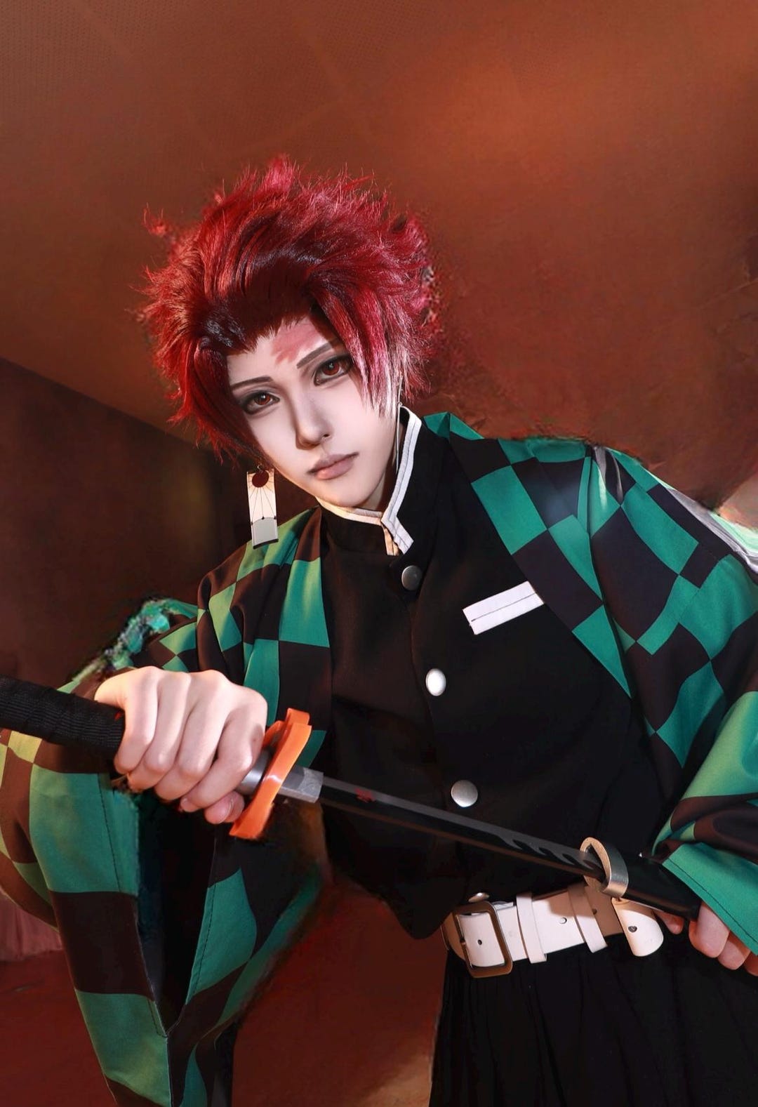 Demon Slayer Kamado Tanjiro Cosplay Costume Set | Anime Convention ...
