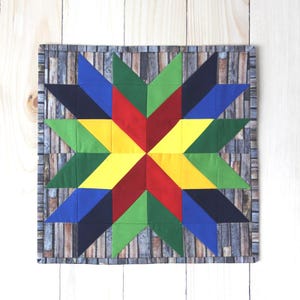 Barn Star Mini Quilt Printable Tutorial - Etsy