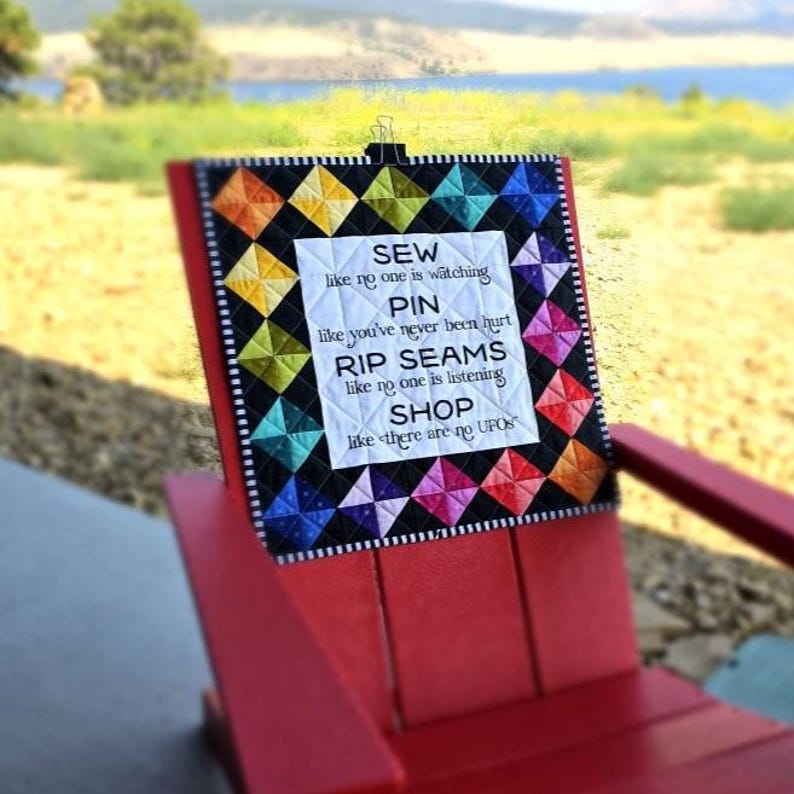 Sew, Pin, Rip, Shop Printed Fabric Panel - Etsy