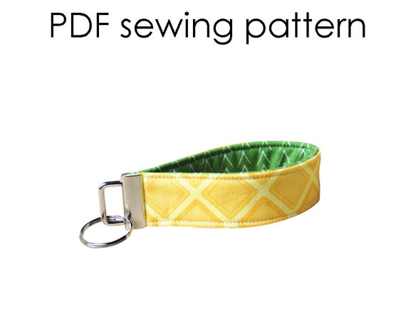 Key Fob Wristlet Sewing Pattern PDF Download - Etsy