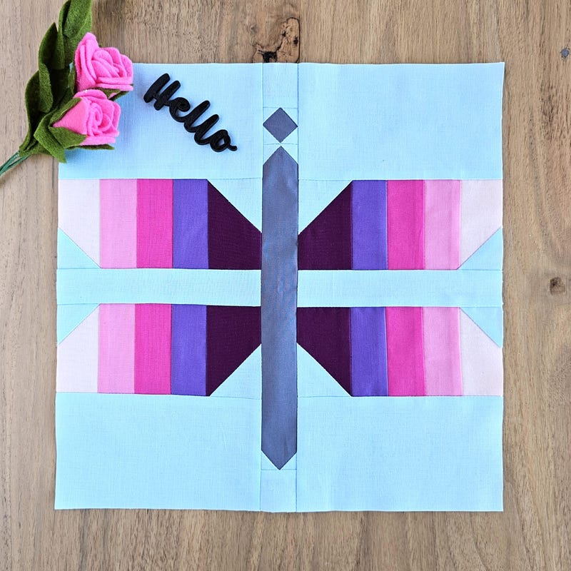 Dragonfly Quilt Pattern - Etsy