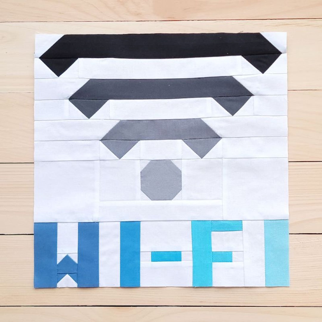 Wi-fi Signal Quilt Block Printable Tutorial - Etsy