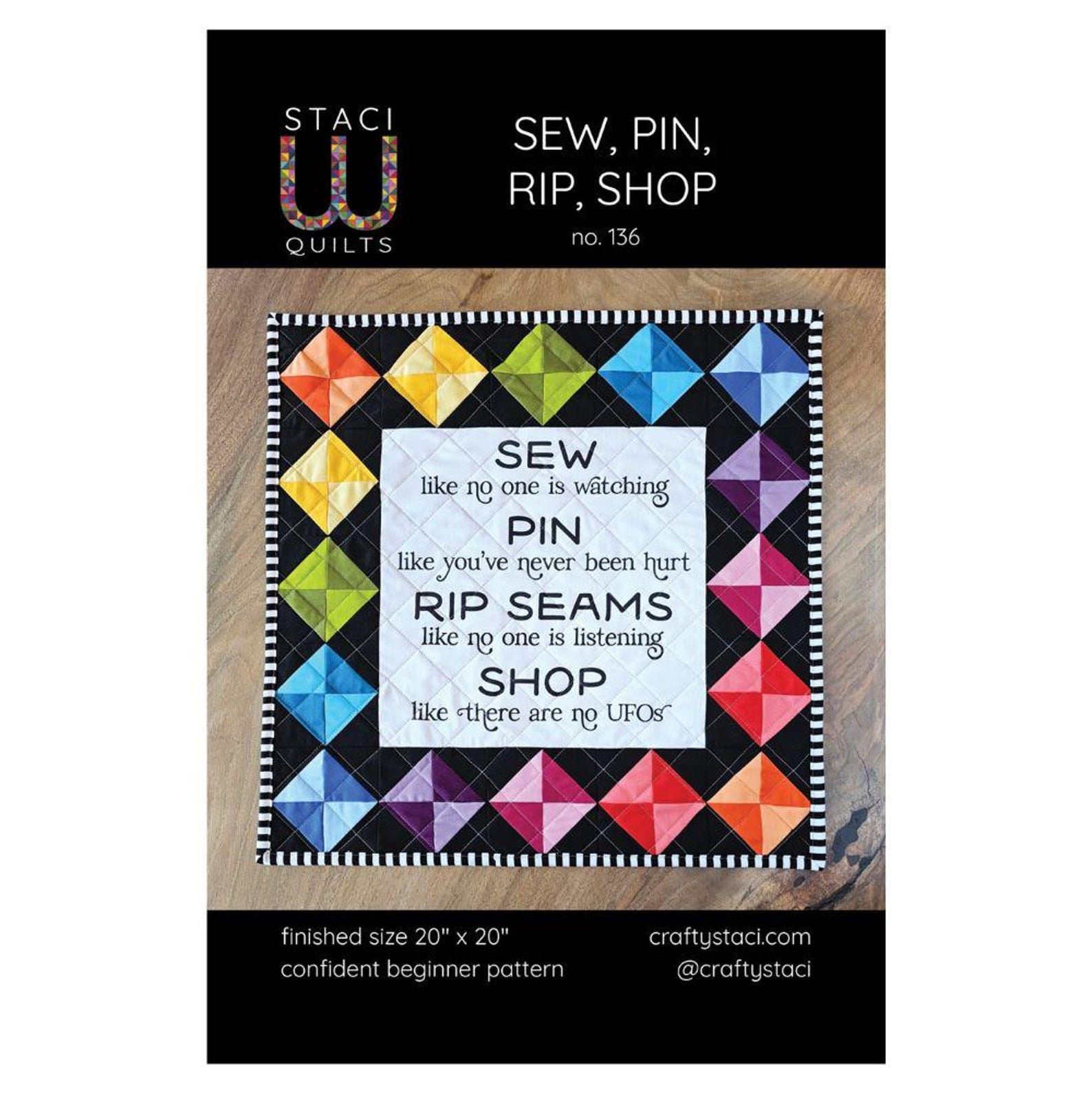 Sew, Pin, Rip, Shop Quilt Pattern and Fabric Panel - Etsy