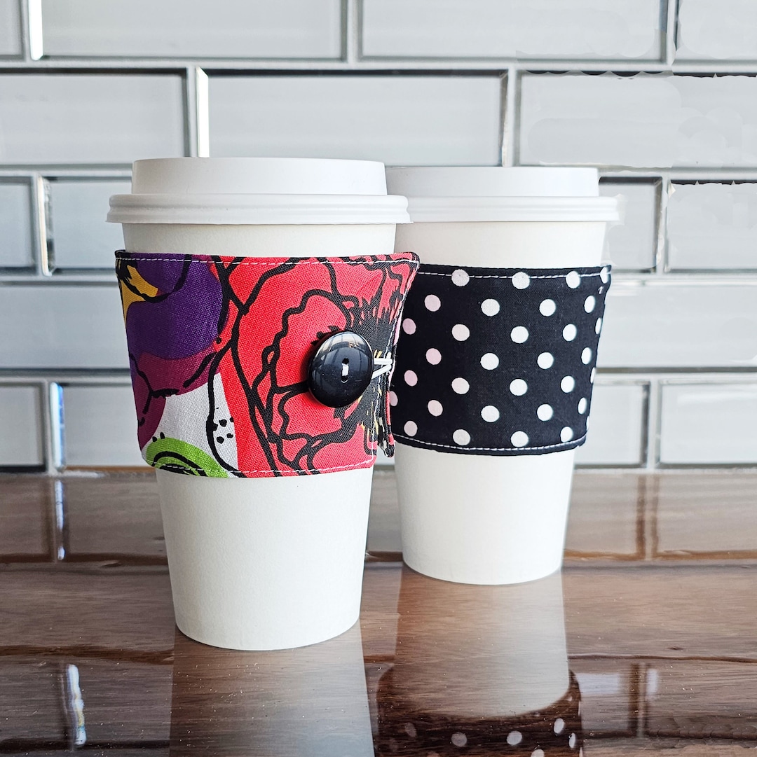 Reversible Coffee Cozy PDF Sewing Pattern - Etsy