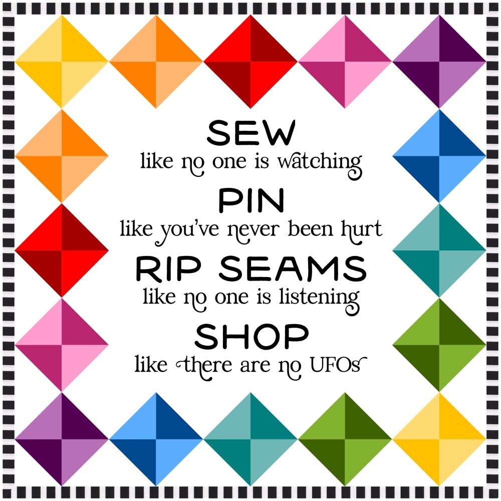 Sew, Pin, Rip, Shop Quilt Pattern and Fabric Panel - Etsy