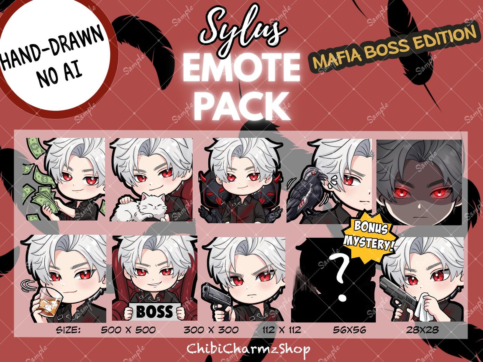 Sylus Emote Pack | Love and Deepspace | Twitch, Discord, Youtube | Hand ...