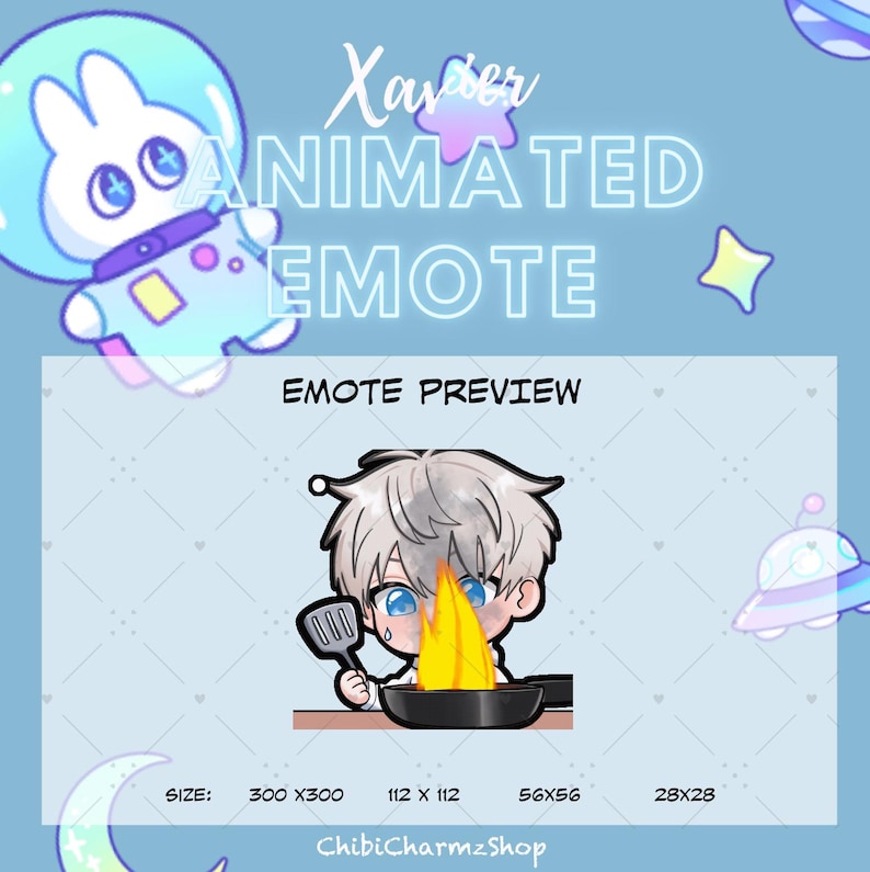 Xavier | Love and Deepspace | High-quality Hand-drawn Chibi Emote Pack ...