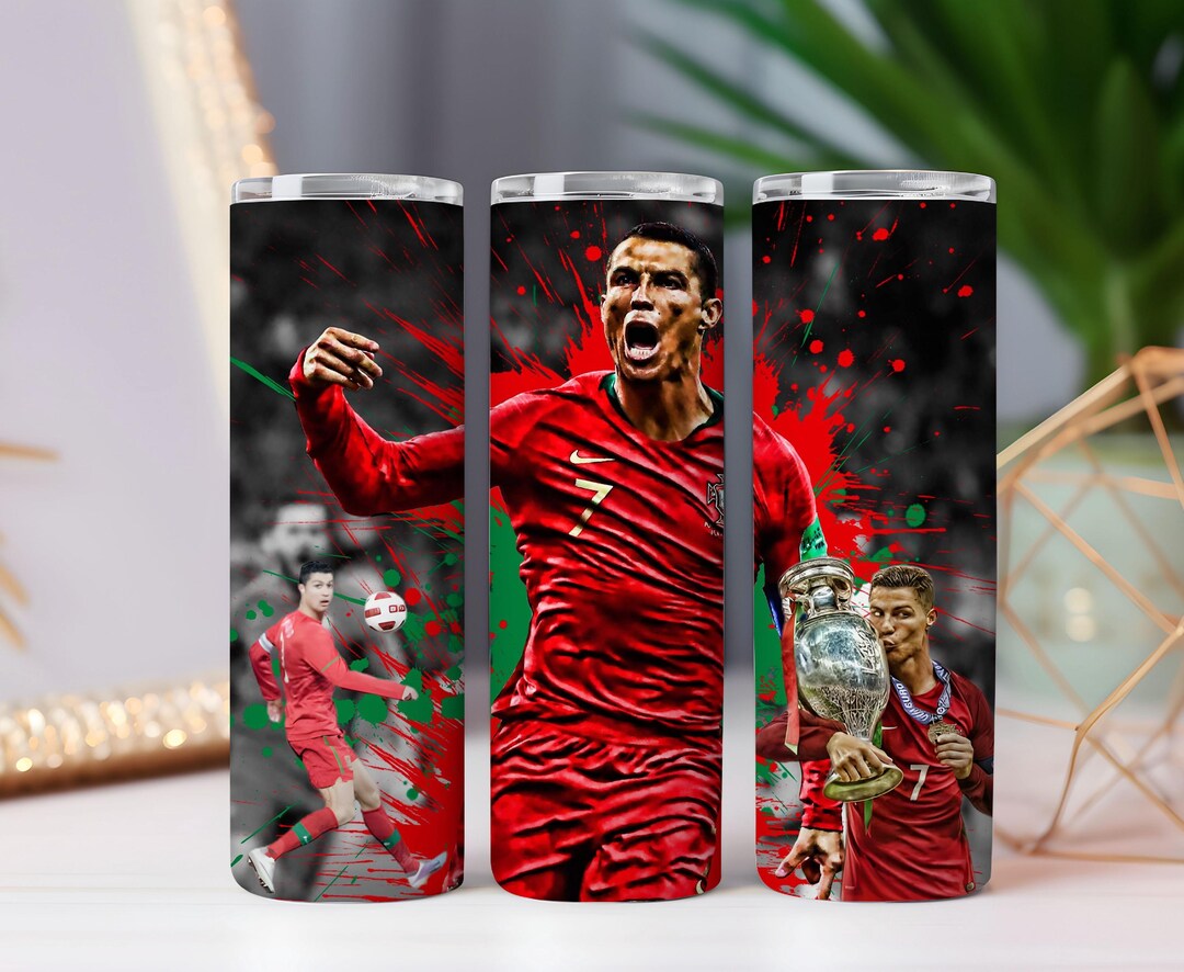 Cristiano Ronaldo Tumbler Wraps | 30 PNG Bundle, Football Designs ...