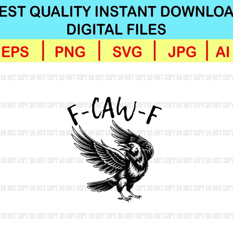 F Caw F Svg Files - Etsy