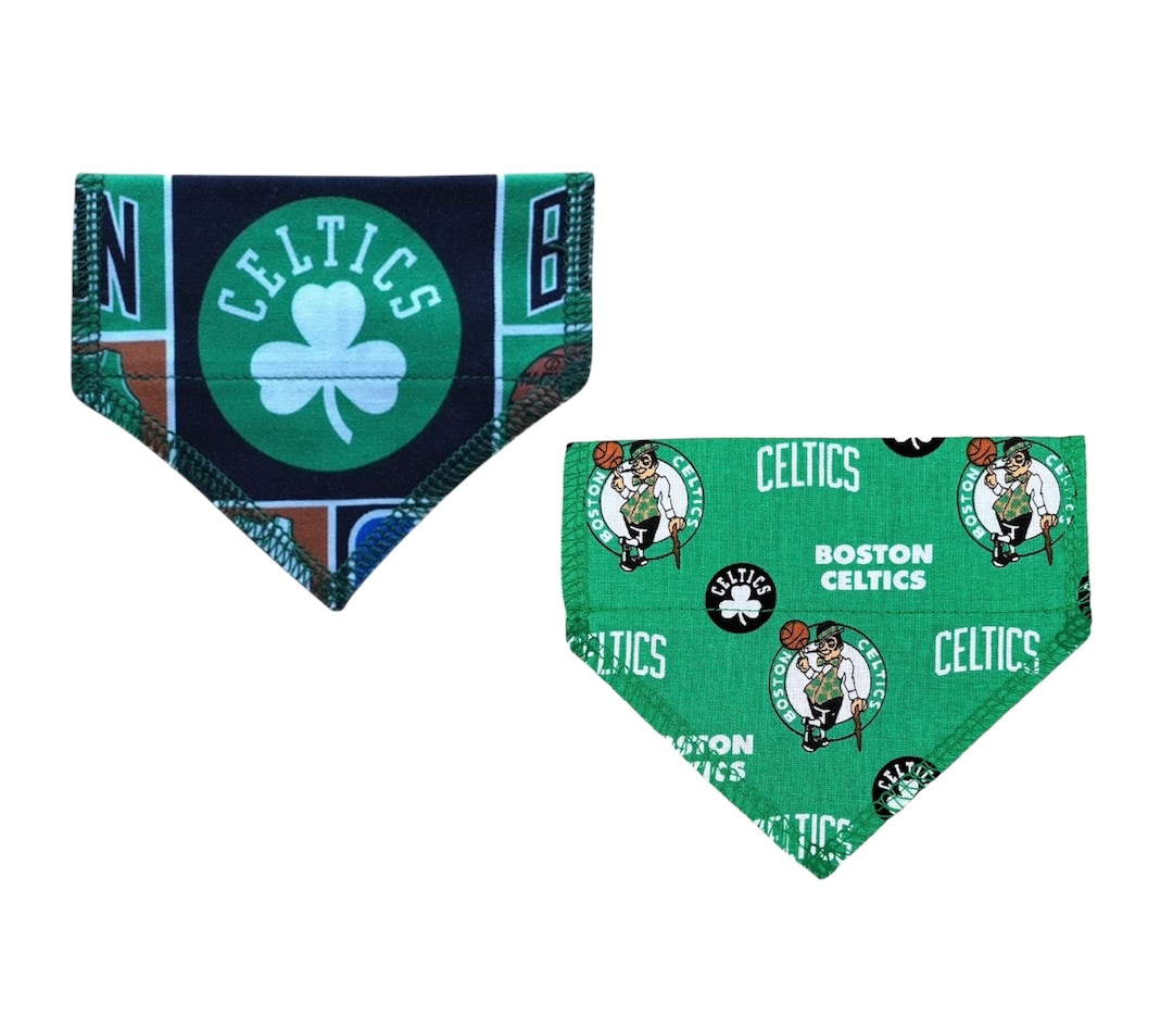 Boston Celtics Cat Collar Bandana slides Onto Cat's Existing Collar TWO ...