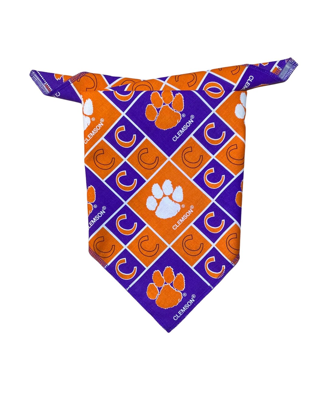 Clemson University Bandana for Men Women. Use as a Scarf, Headband ...