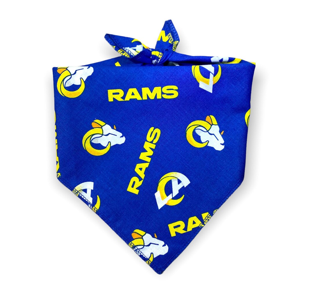 Los Angeles Rams Dog Bandana standard Tie-on Bandana With ...