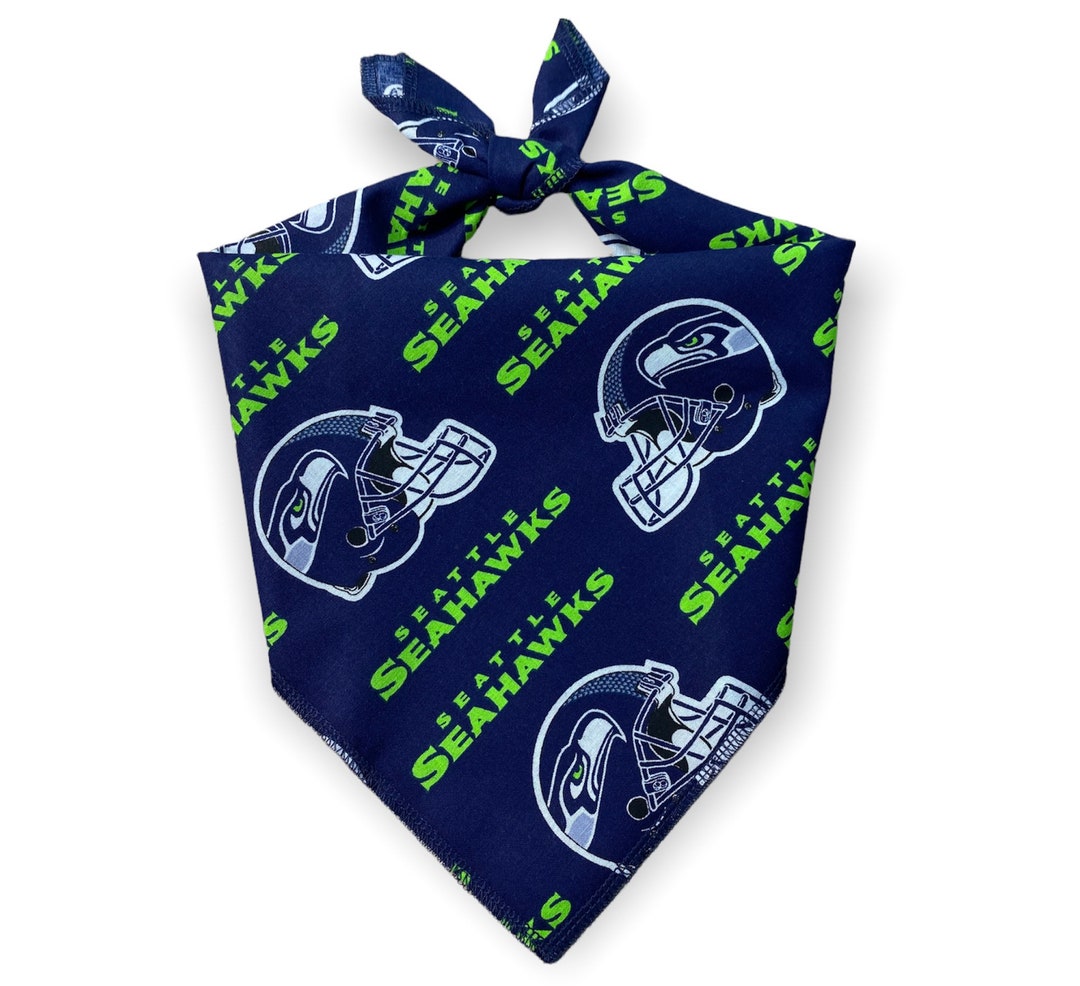 Seattle Seahawks Dog Bandana standard Tie-on Bandana With ...