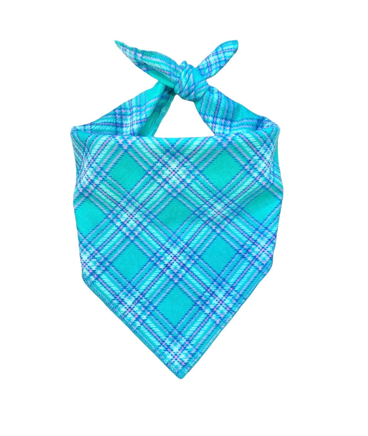 Pink Plaid Bandana - Etsy