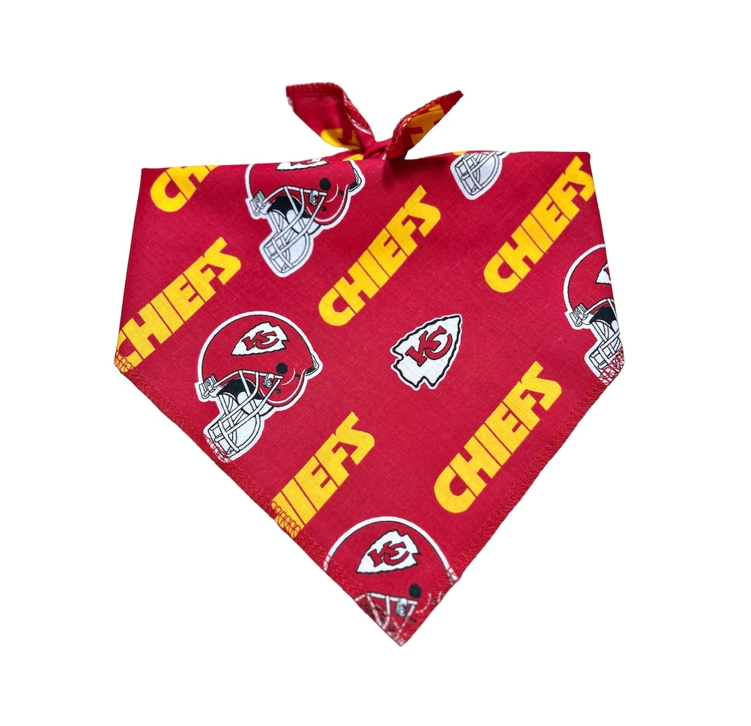 Kansas City Chiefs Dog Bandana (standard Tie-on Bandana) - Etsy