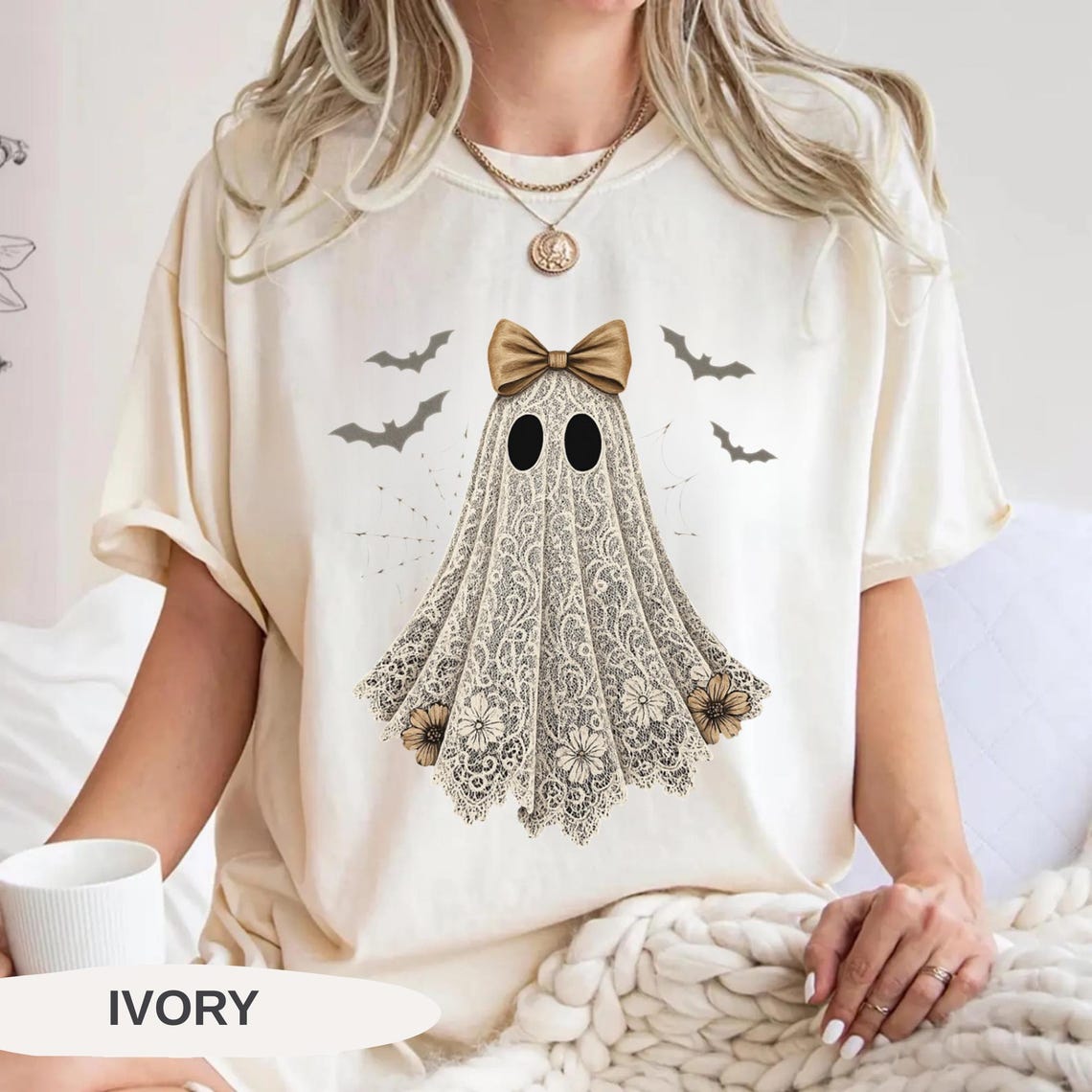 Floral Ghost Shirt, Cute Ghost Shirt, Womens Ghost Shirt, Cottagecore ...