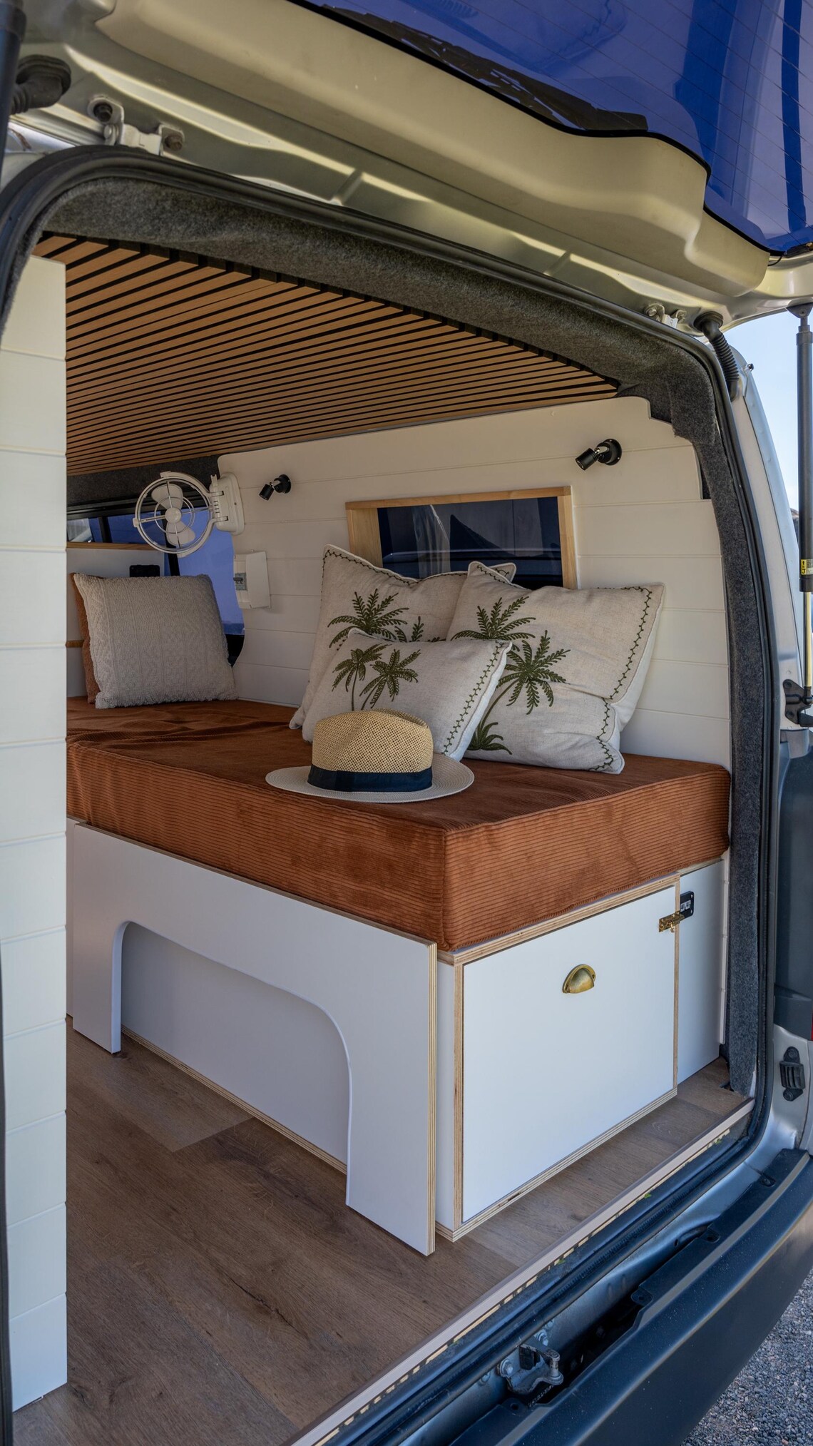 Side Sliding Bed Frame for Campervan Including Storage Drawer (digital ...