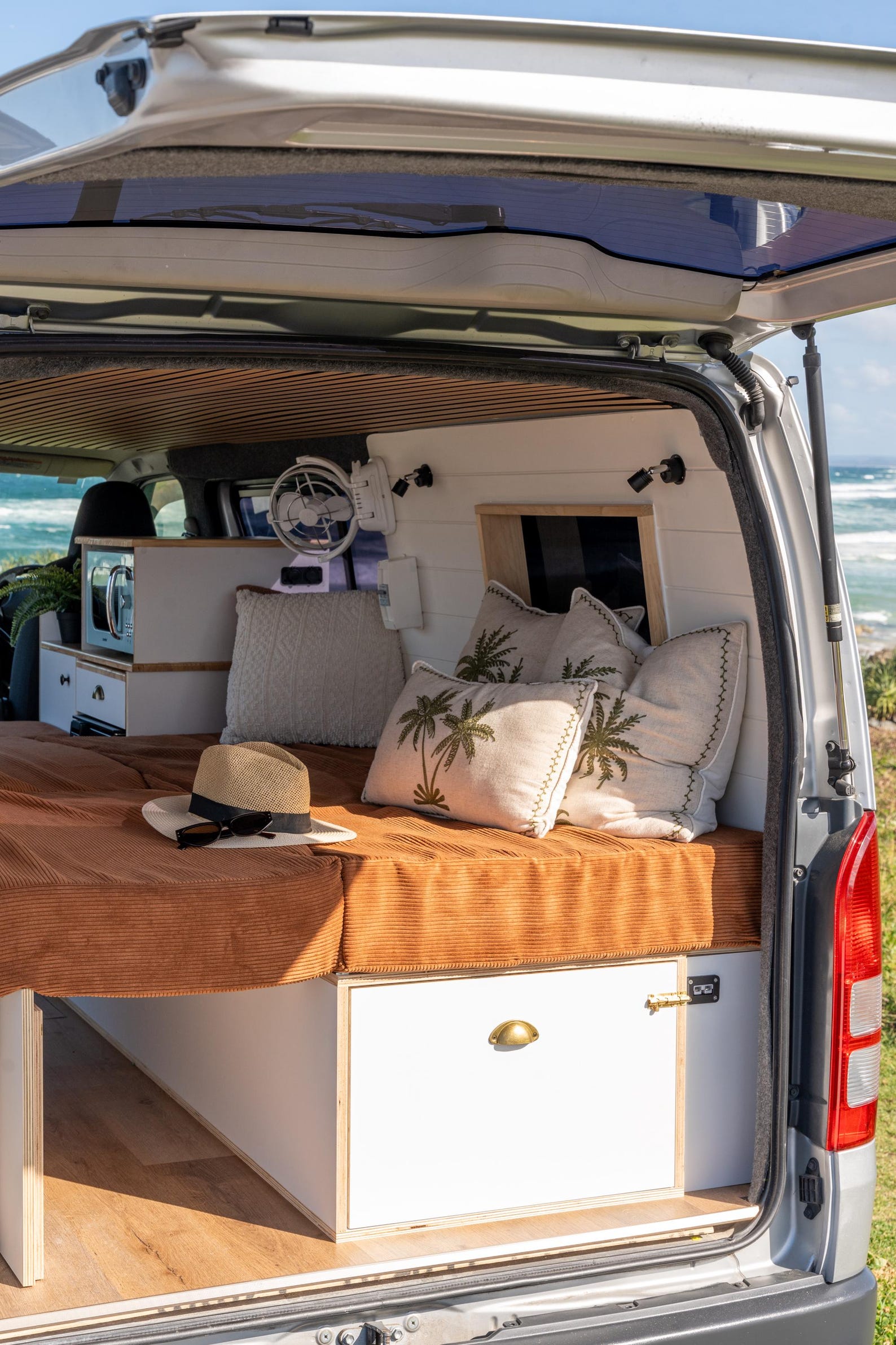 Side Sliding Bed Frame for Campervan Including Storage Drawer (digital ...