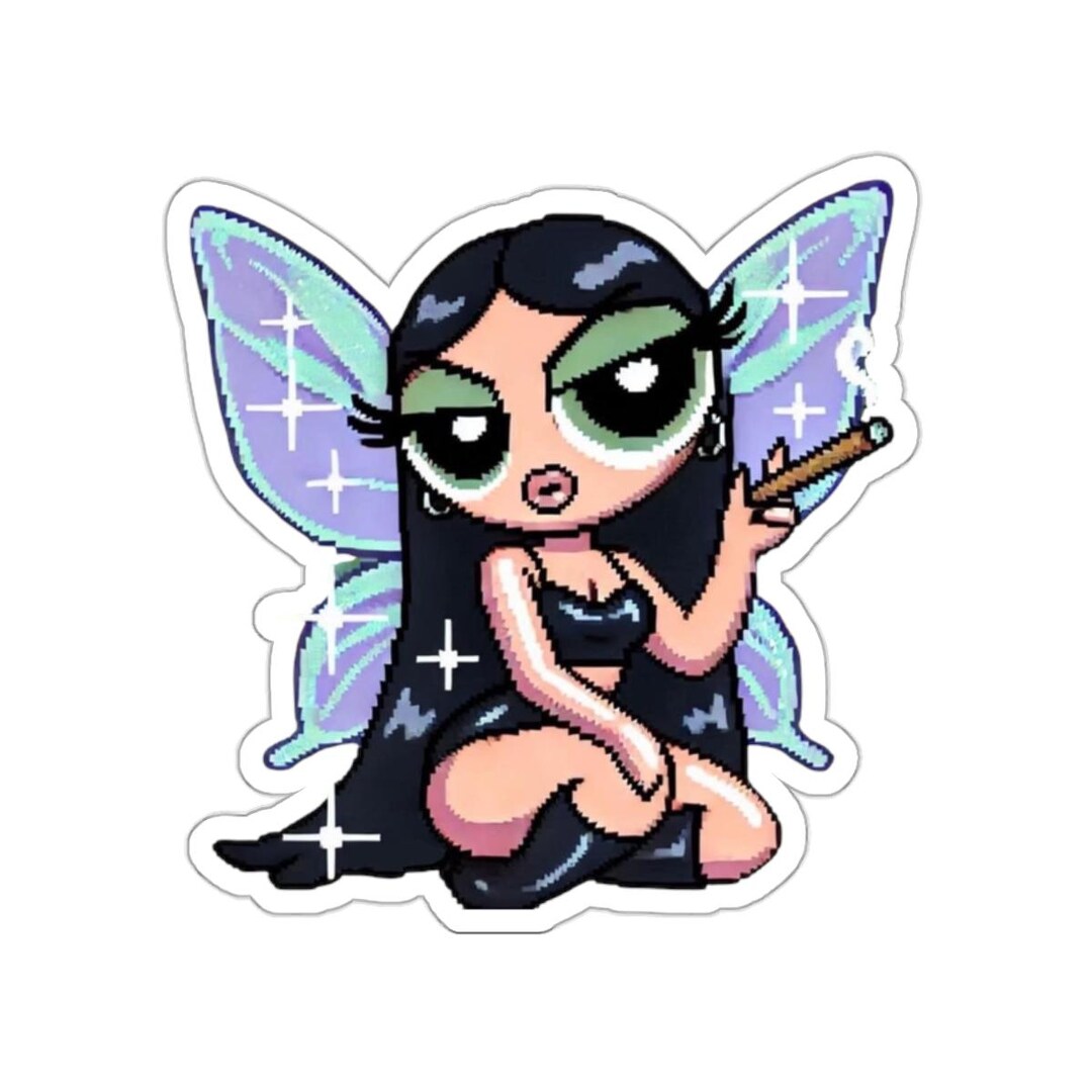 Powerpuff Girl Chic Fairy Die Cut Stickers, Trendy Stickers for Laptops ...