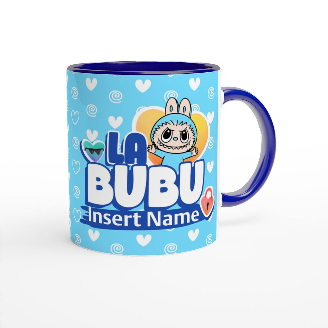 Personalised Labubu Inspired Pop Mart Sea Salt Coconut - White 11oz ...