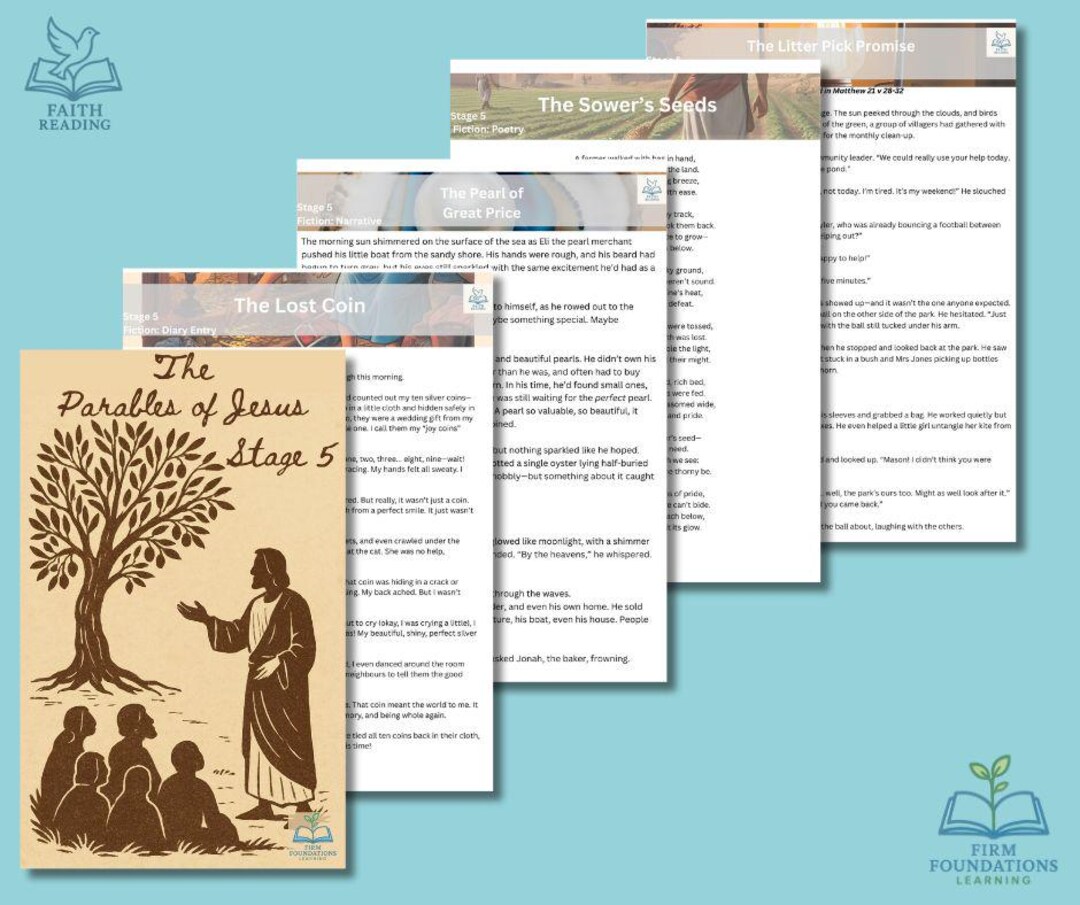 The Parables of Jesus - Stage 5 - Bundle Pack - Etsy